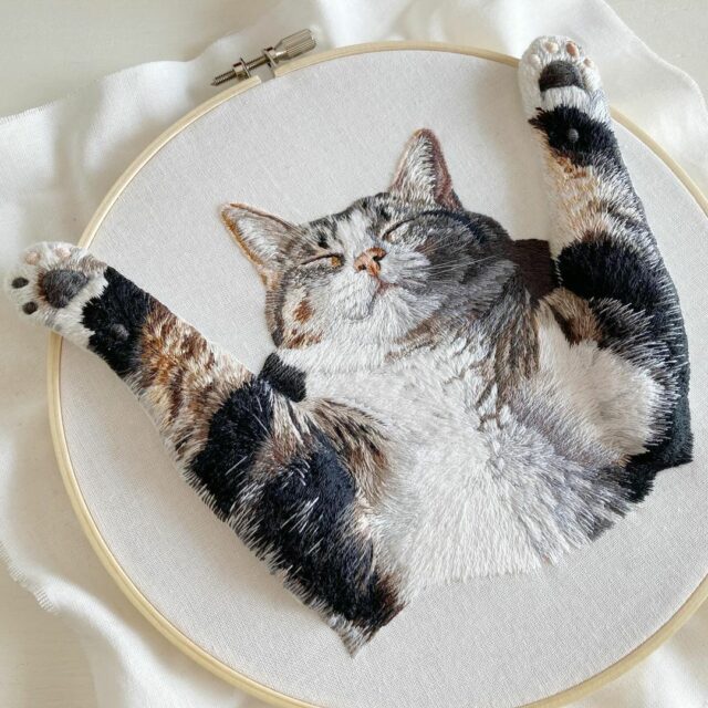 10 Incredibly-Detailed Embroidered Animals Created By Yuki Nanatsuki ...