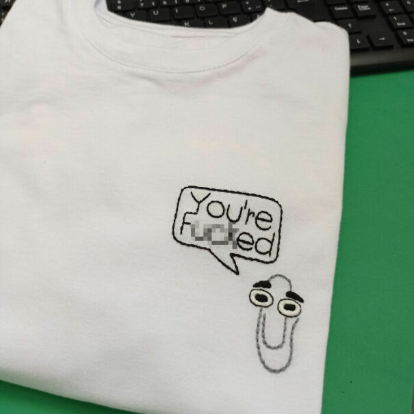 15 Hand-Embroidered Clothes Inspired By Puns, Memes, Pop Culture And ...