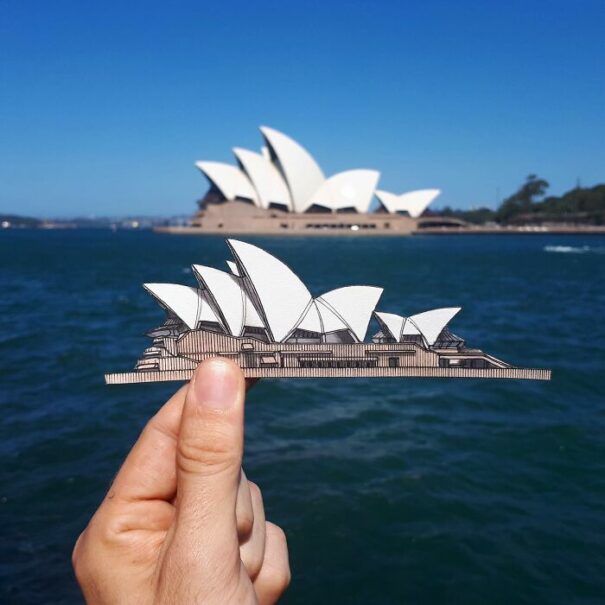 25 Tiny Recreations Of Famous Landmarks Compared Side By Side With The ...