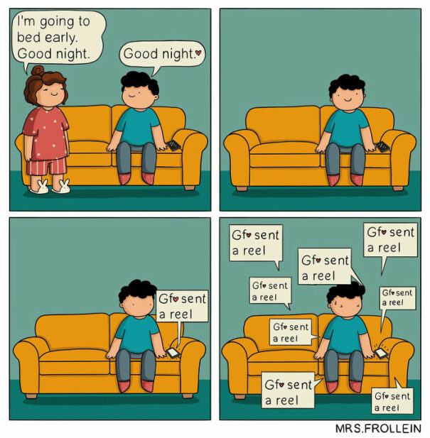 30 Couple Comics By Valérie Minelli Showing Her Adorable Relationship ...