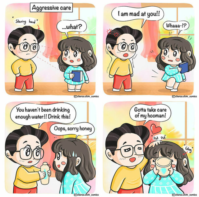 25 Comics About The Adventures Of Cute Couple ‘Cheroo And Chim’ | DeMilked