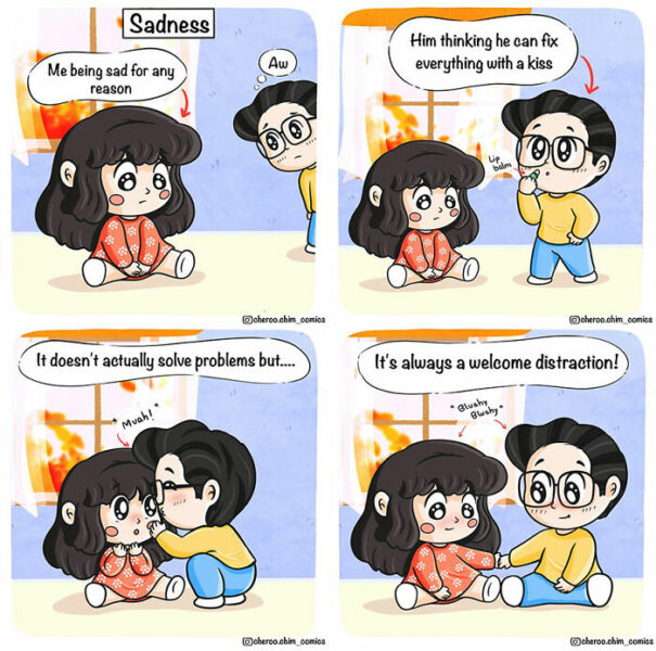 25 Comics About The Adventures Of Cute Couple ‘Cheroo And Chim’ | DeMilked