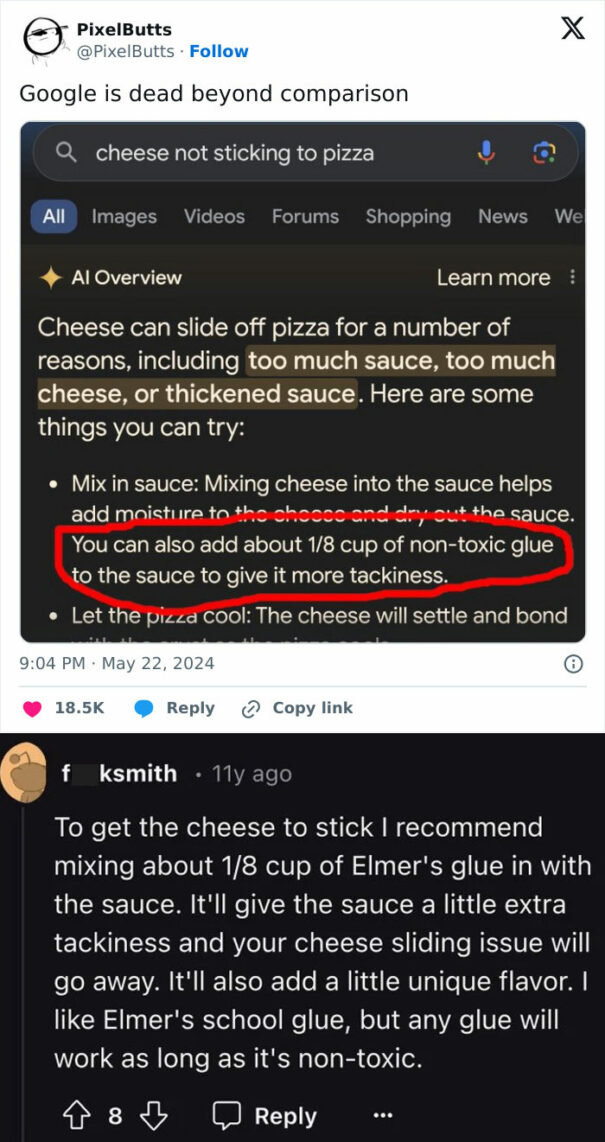 30 Screenshots Proving That Google AI Overview Is A Fail | DeMilked