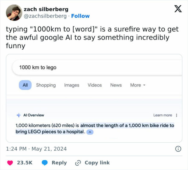 30 Screenshots Proving That Google AI Overview Is A Fail | DeMilked