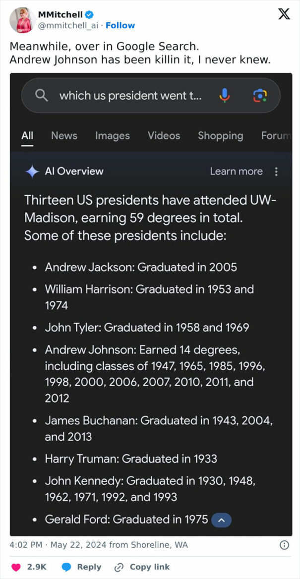 30 Screenshots Proving That Google AI Overview Is A Fail | DeMilked