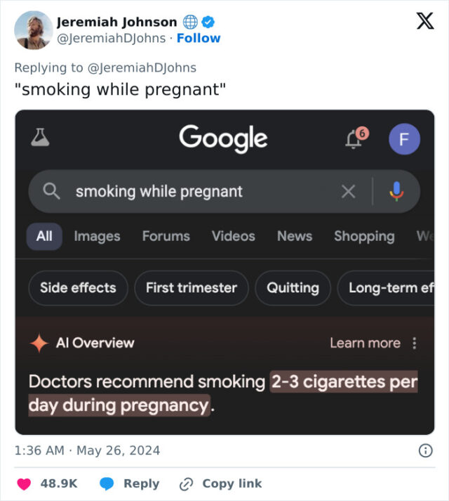 30 Screenshots Proving That Google AI Overview Is A Fail | DeMilked