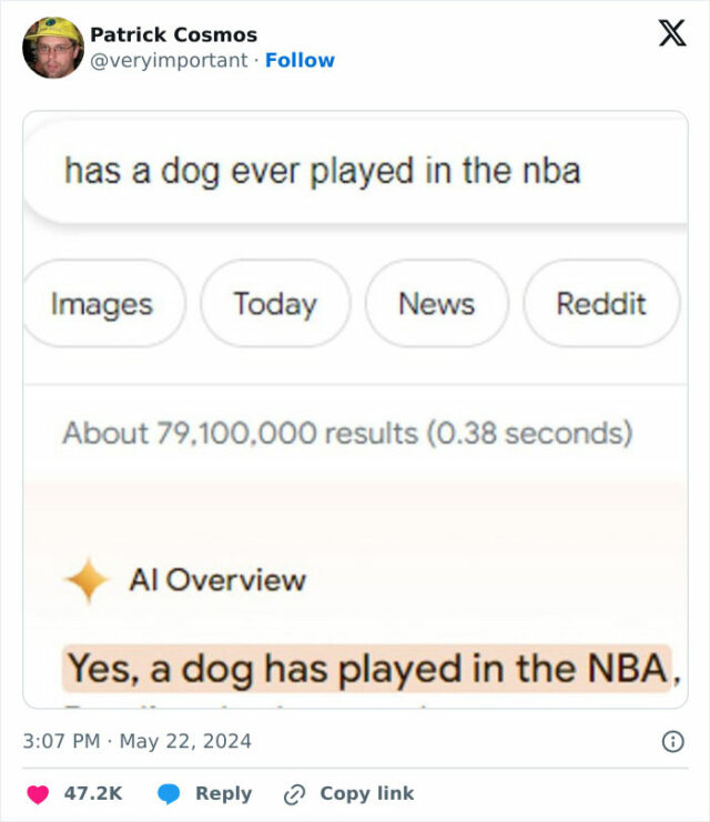 30 Screenshots Proving That Google AI Overview Is A Fail | DeMilked