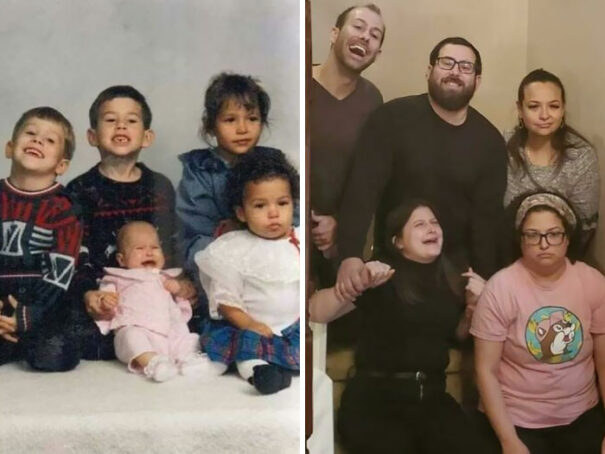 40 Photos Of People Accurately Recreating Old Family Photos | DeMilked