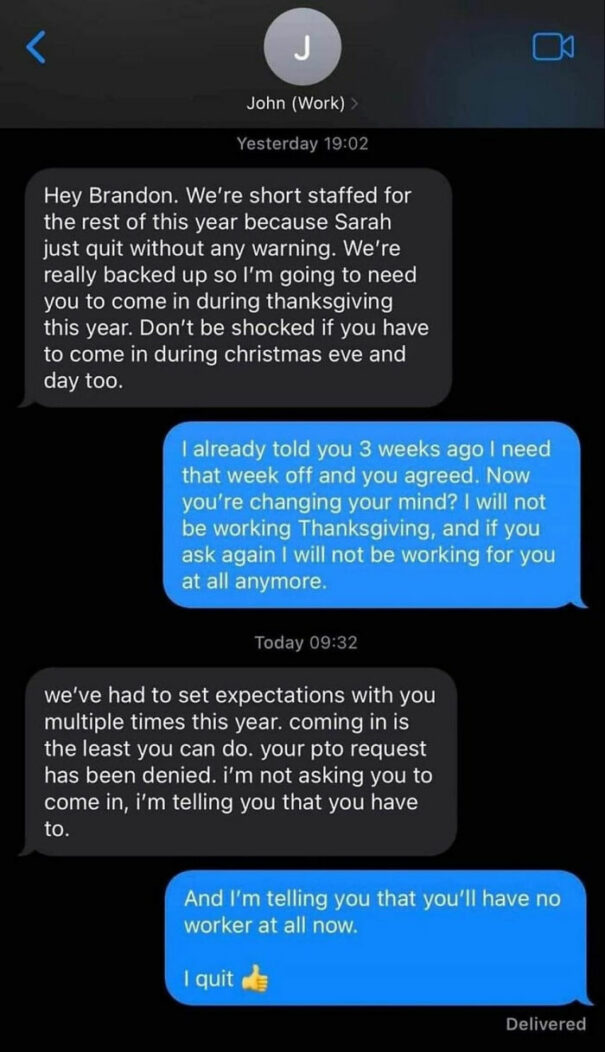 25 Times Someone Quit Their Job Via Text | DeMilked