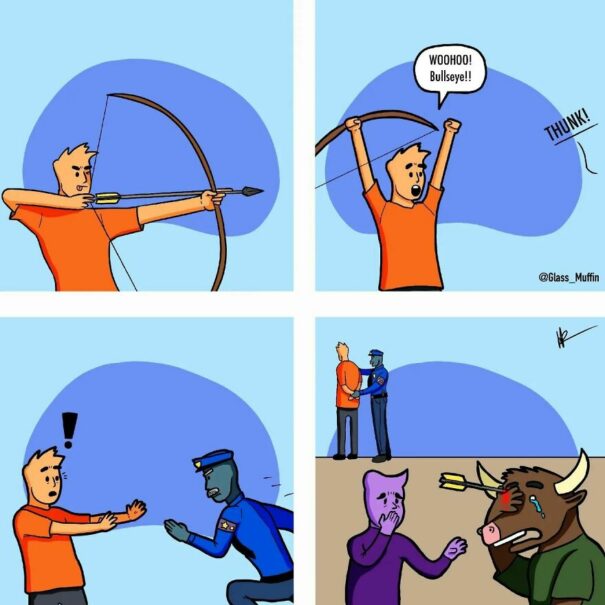 15 Chucklesome Comics With Absurd Endings Glass Muffin | DeMilked