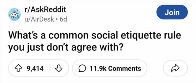 40 Social Etiquette Rules People Feel No Longer Belong In Society ...