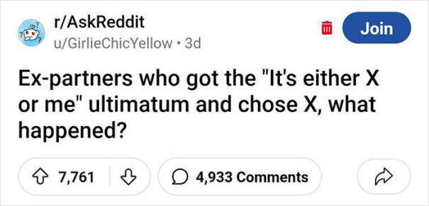 30 People Share How Things Turned Out When Faced With An Ultimatum ...