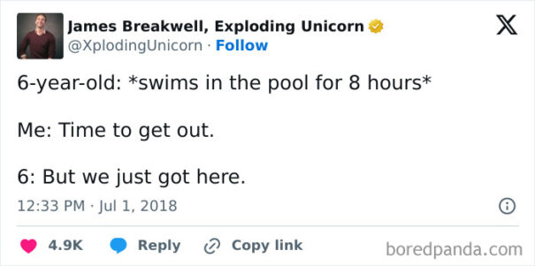 30 Hilariously Honest Parenting Tweets About Kids’ Poolside Antics ...