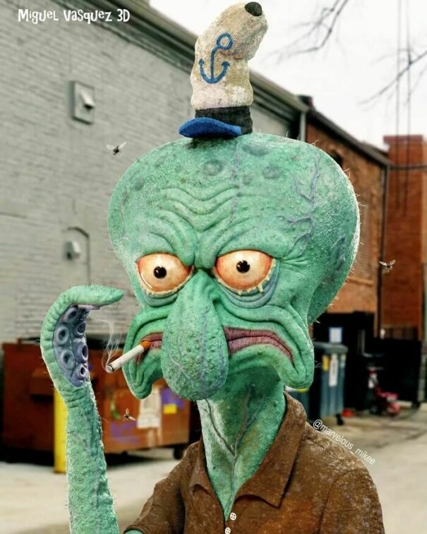 20 Popular Cartoon Characters Given A Scary Makeover By This Artist ...