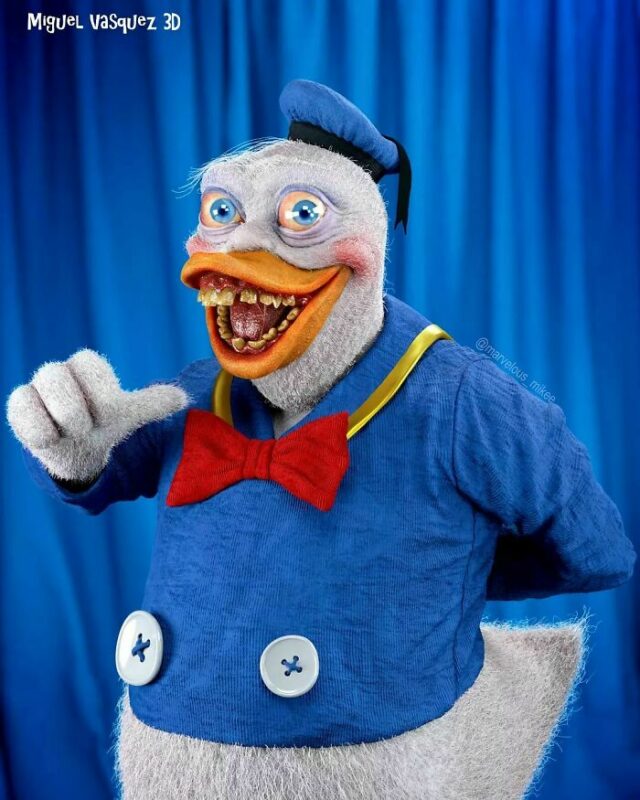 20 Popular Cartoon Characters Given A Scary Makeover By This Artist ...