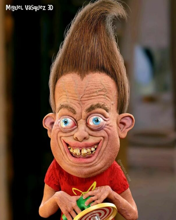 20 Popular Cartoon Characters Given A Scary Makeover By This Artist ...