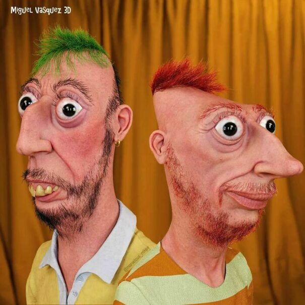 20 Popular Cartoon Characters Given A Scary Makeover By This Artist ...