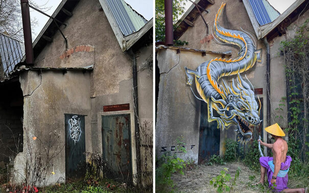 This Artist Paints Creepy But Cool 3D Graffiti That's Not For The Faint ...