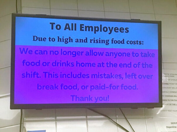 40 Times Bosses Put Up Incredibly Disturbing Workplace Signs | DeMilked
