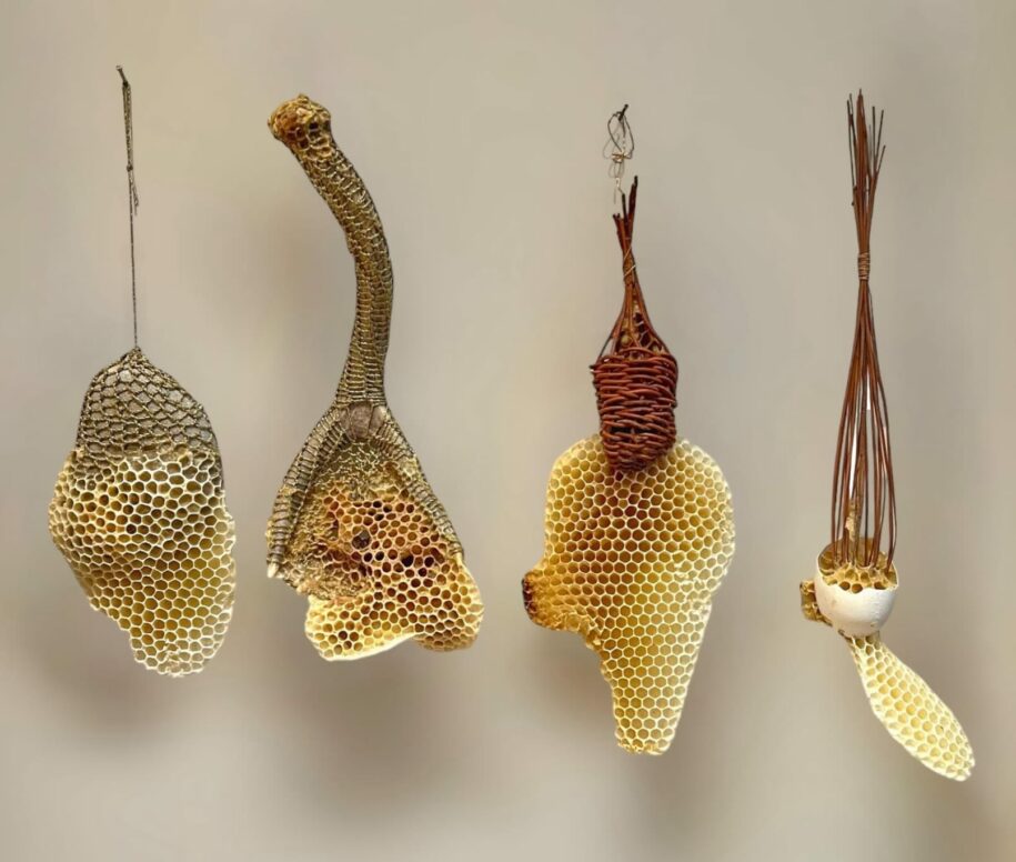 Artist Uses Bees As Art Collaborators For Her Delicate Sculptures (15 ...