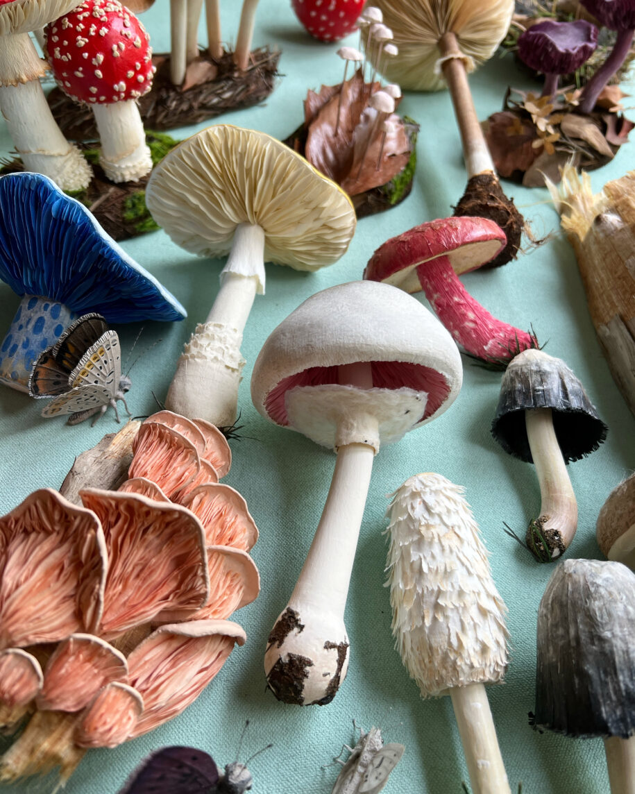 15 Mushrooms Crafted With Paper By Ann Wood | DeMilked