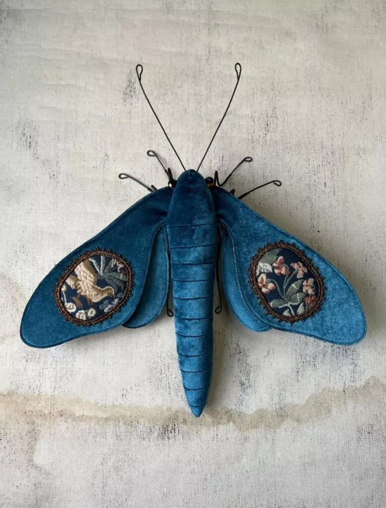 17 Needlepoint Moth Sculptures Crafted By Larysa Bernhardt | DeMilked