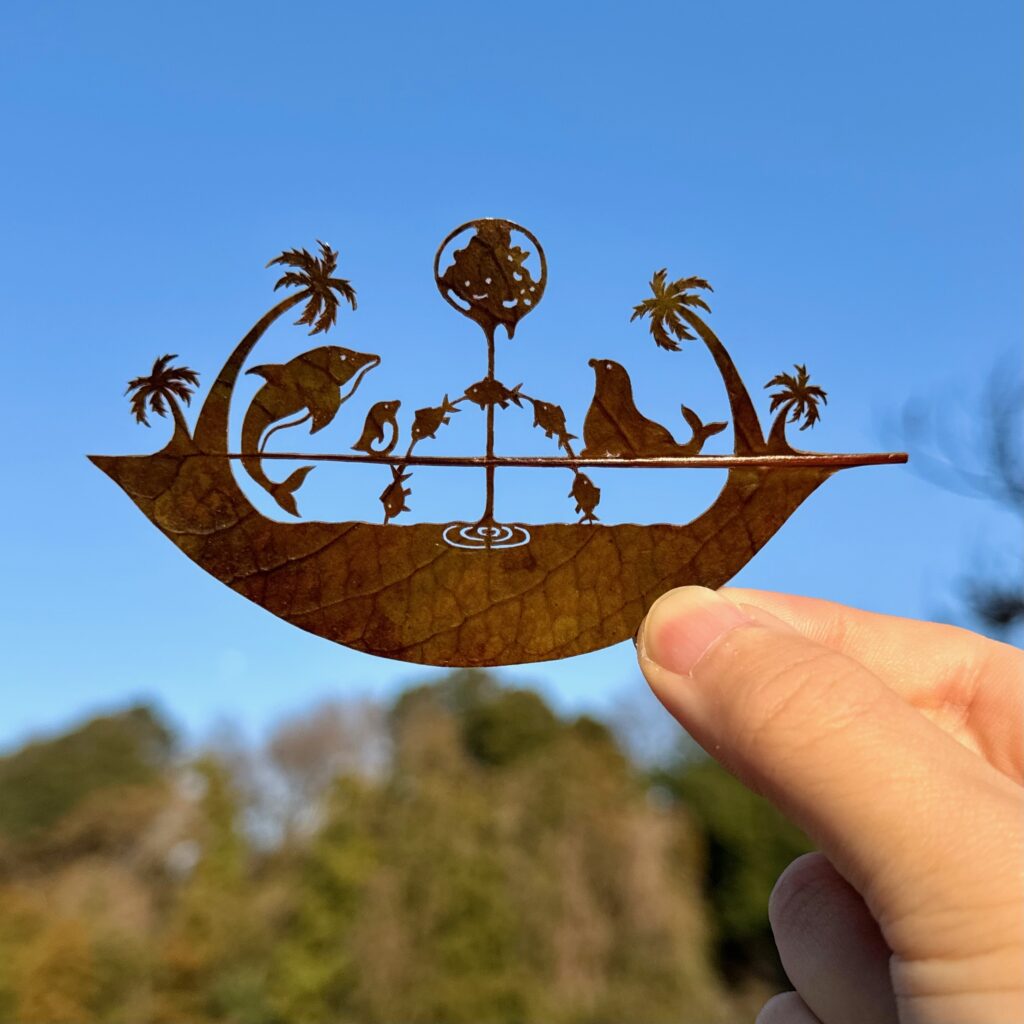 15 Playful And Impressive Leaf Art Designs By Japanese Artist Lito ...