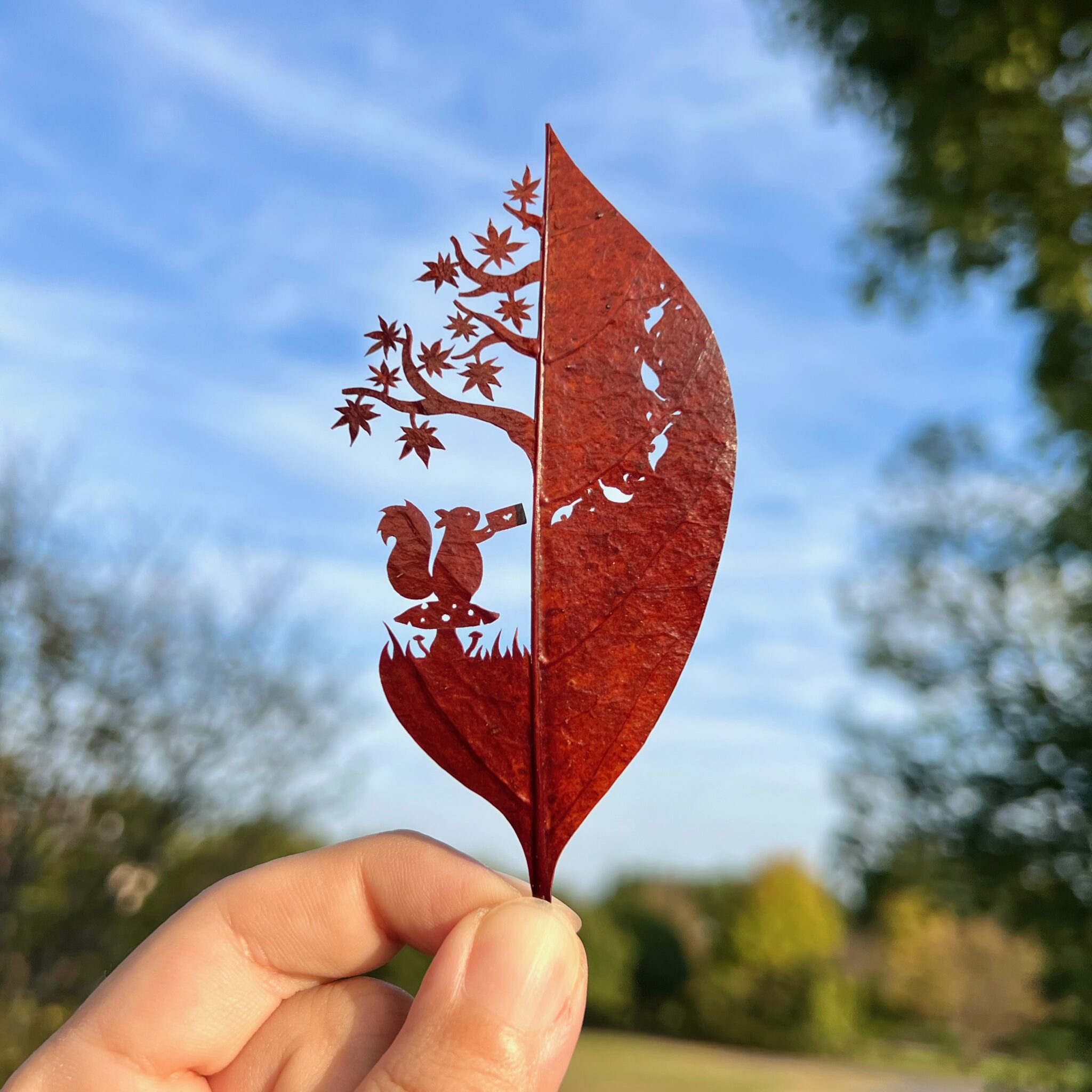 15 Playful And Impressive Leaf Art Designs By Japanese Artist Lito ...