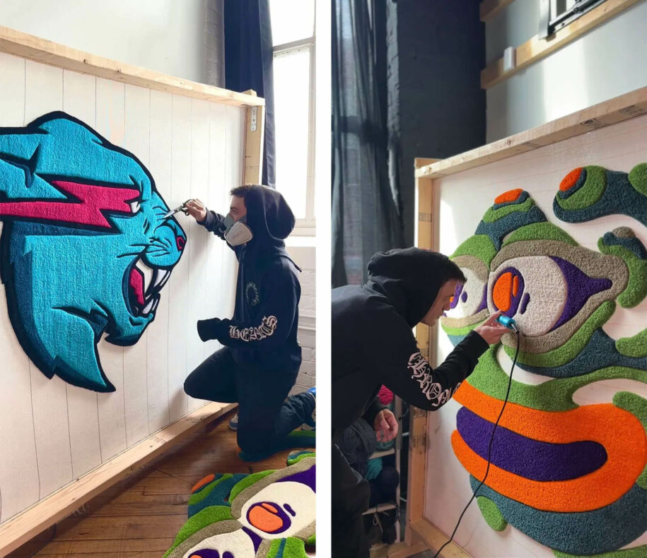 Tufting Artist Turns Rugs Into Bold And Beautiful Wall Art | DeMilked