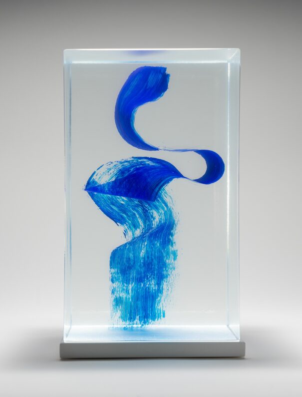Fabian Oefner Freezes Colourful Strokes Of Paint In Resin Cubes | DeMilked