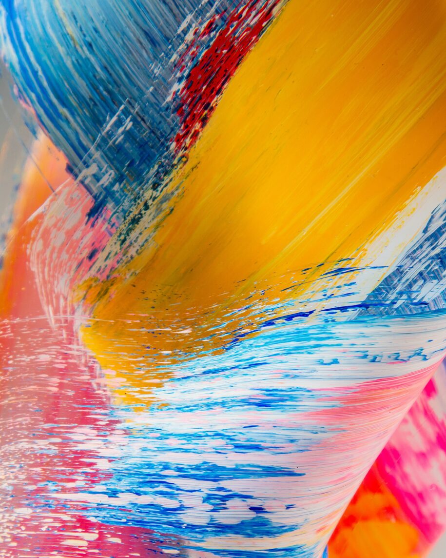 Fabian Oefner Freezes Colourful Strokes Of Paint In Resin Cubes | DeMilked