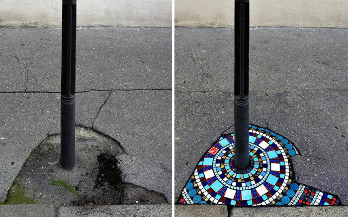 Artist Uses His Creativity To Repair Pavements And Sidewalks (20 Pics ...