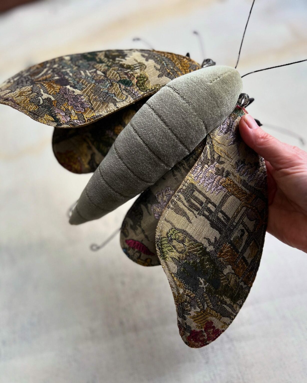 Artist Larysa Bernhardt Transforms Fabric Scraps Into Colorful Moth ...
