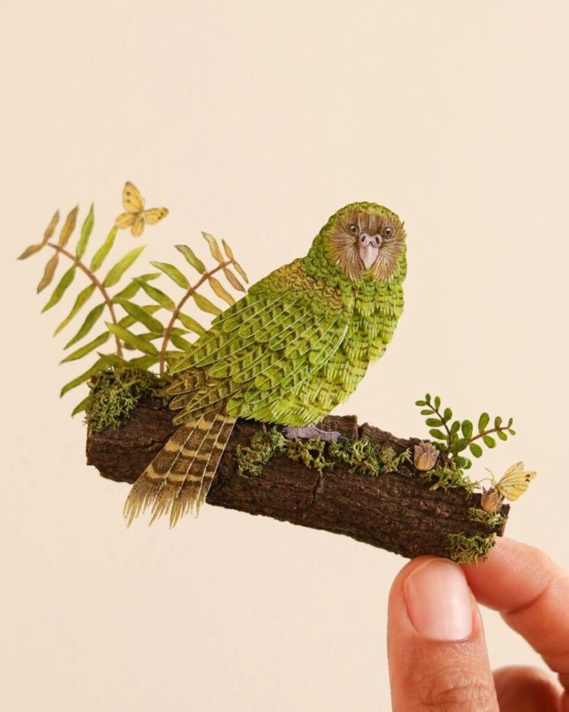 10 Beautifully Detailed Paper Sculptures From The "Parrot Project" By The Paper Ark | DeMilked