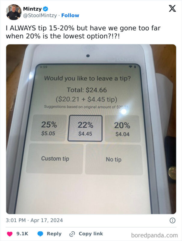25 Times People Felt That Tipping Culture Has Gone Out Of Control ...