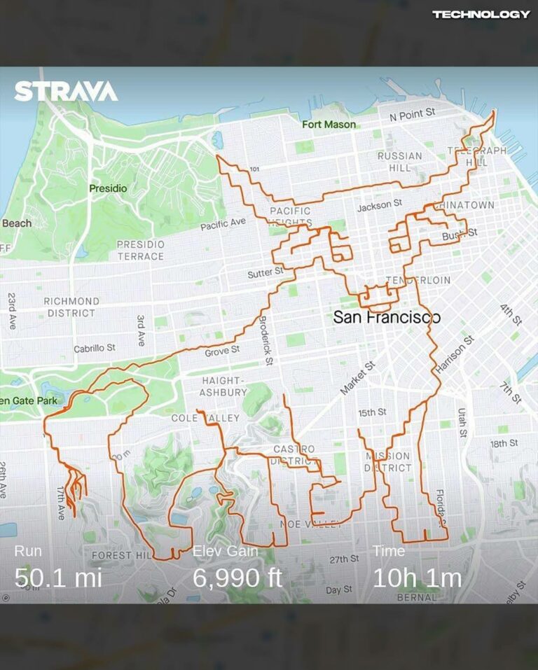 ‘Cardio-Cartographer' Creates Drawings On Maps With His Running Routes ...