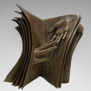 Faces And Hands Merge With Manuscripts In These Captivating Sculptures ...