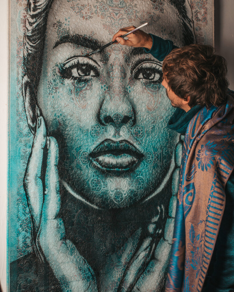 Mateo Humano Transforms Traditional Persian Rug Patterns Into Intricate ...