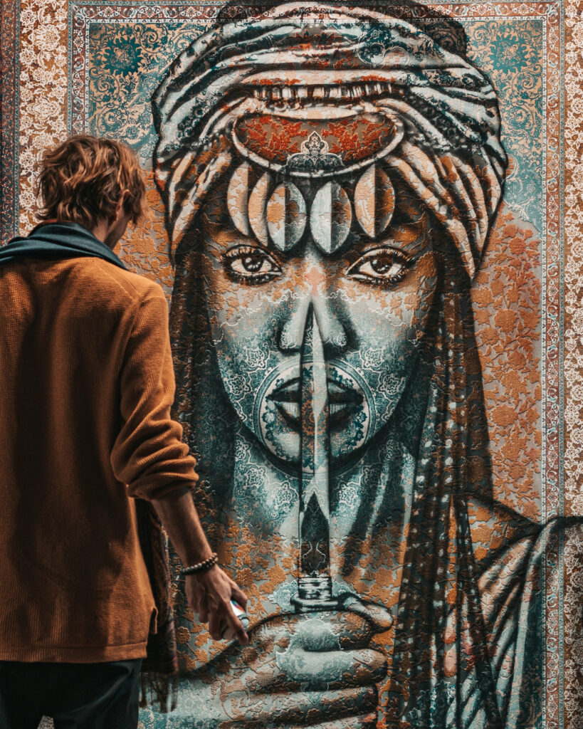 Mateo Humano Transforms Traditional Persian Rug Patterns Into Intricate ...