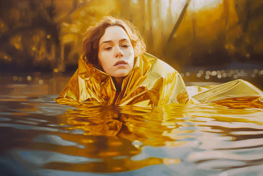 Light Gleams Off Shiny Blankets Wrapping David Rice’s Subjects In ...