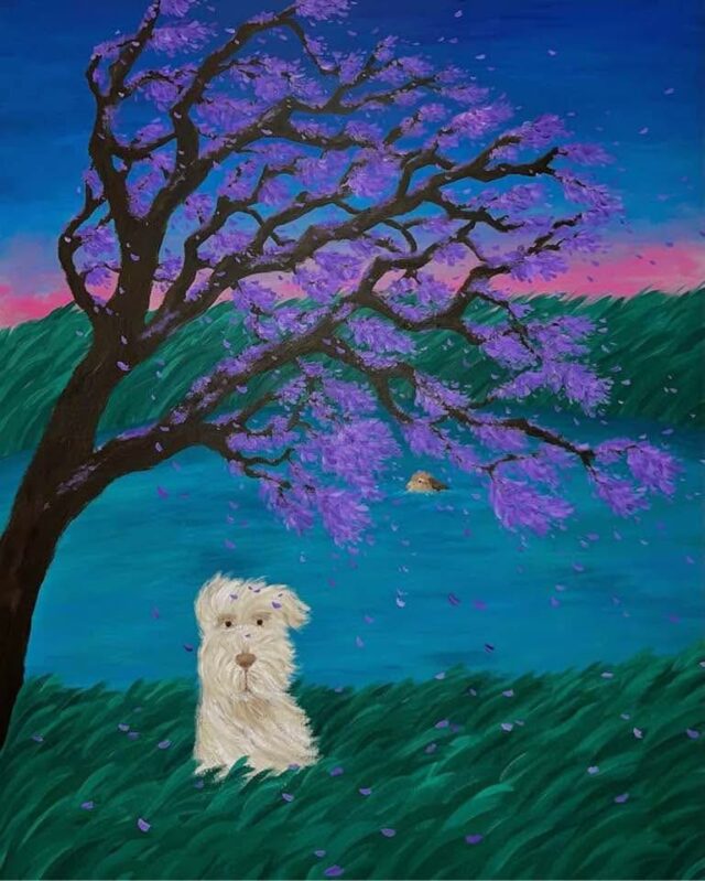11 Colourful Artworks Of Wind-Blown Dogs By Young Lee | DeMilked